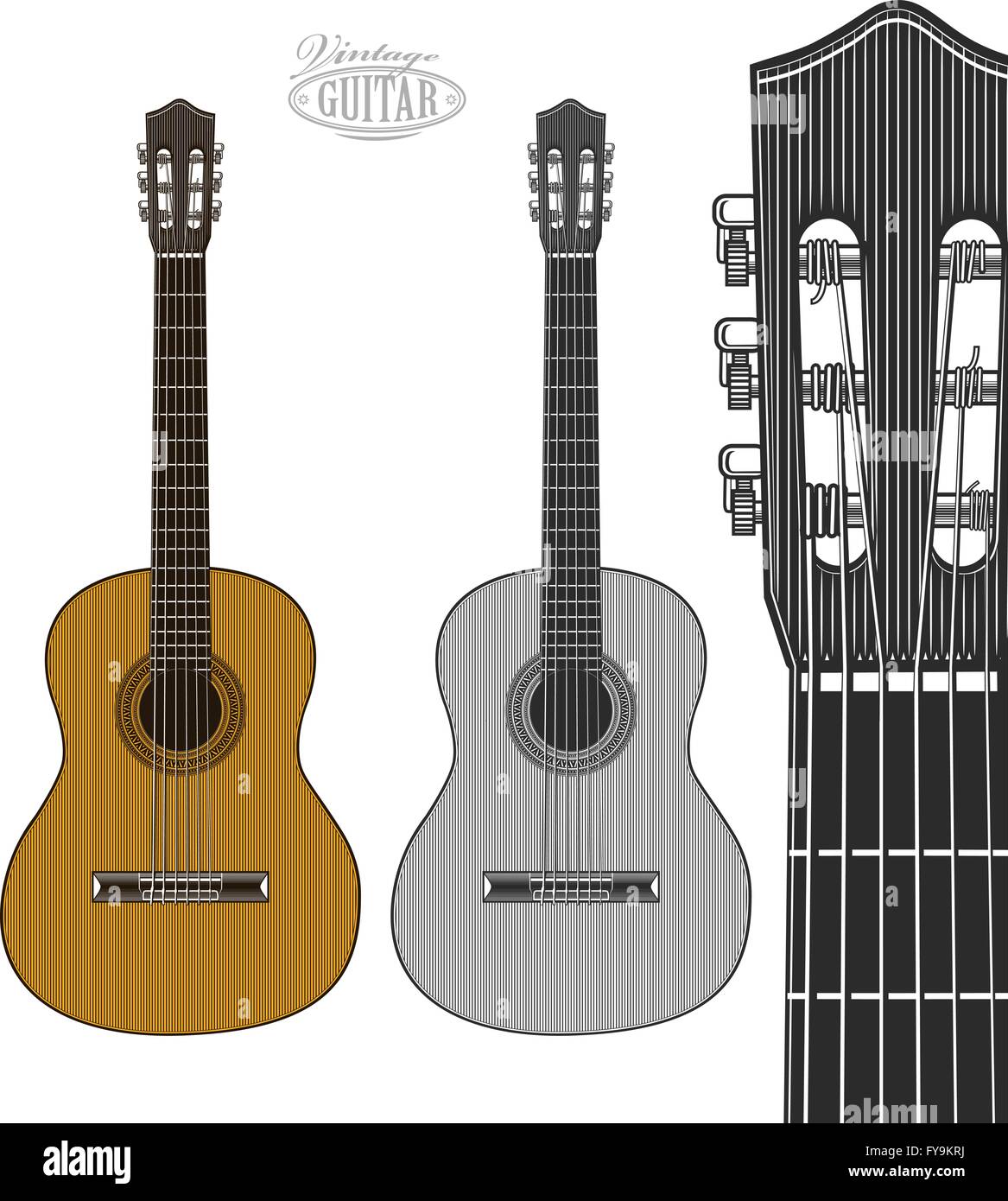 Guitar in music Stock Vector Images - Alamy