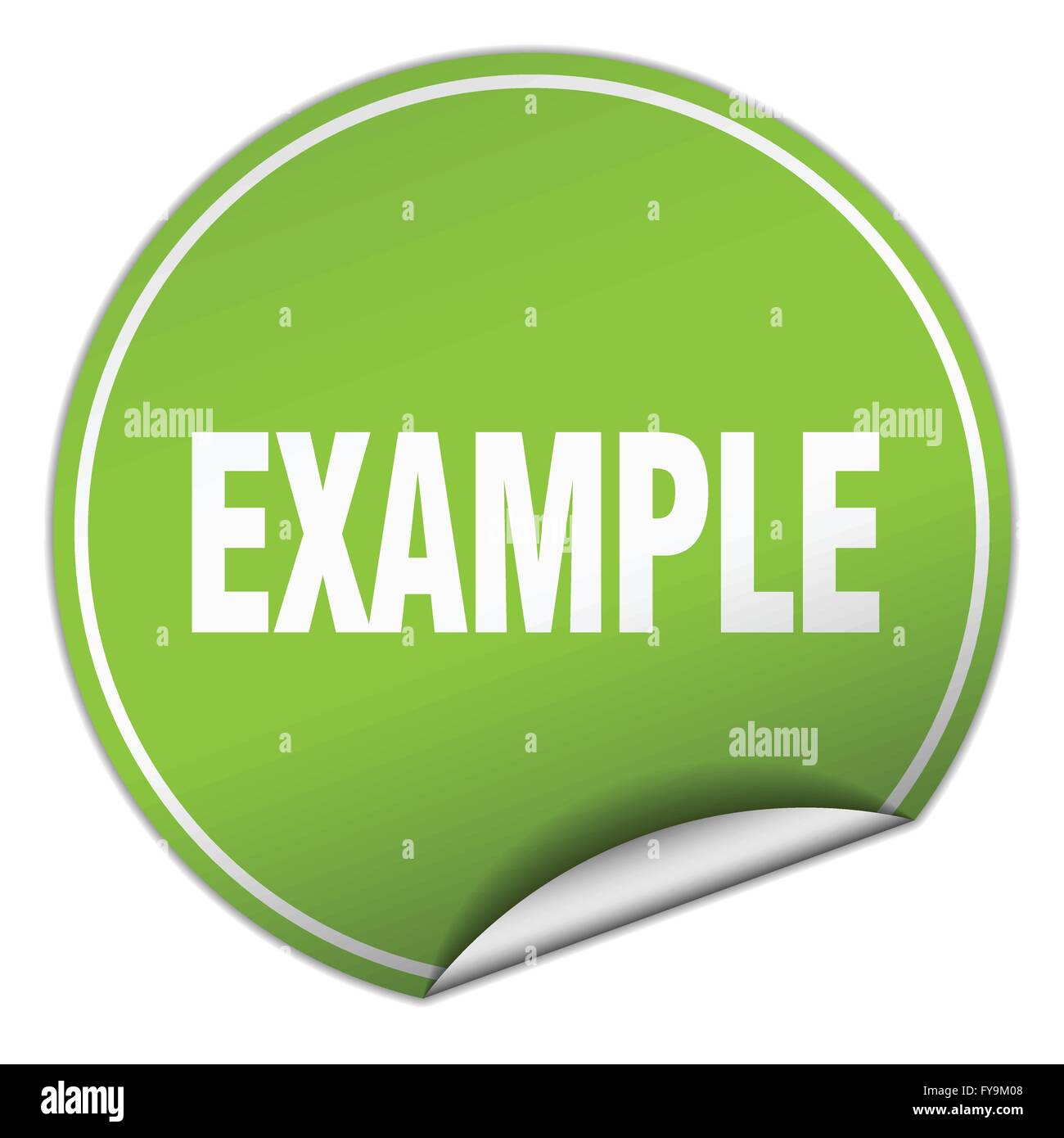 example round green sticker isolated on white Stock Vector Image & Art - Alamy