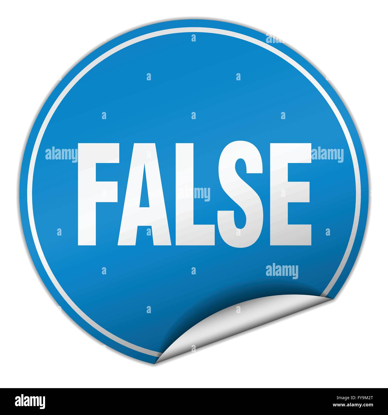 false round blue sticker isolated on white Stock Vector Image & Art - Alamy