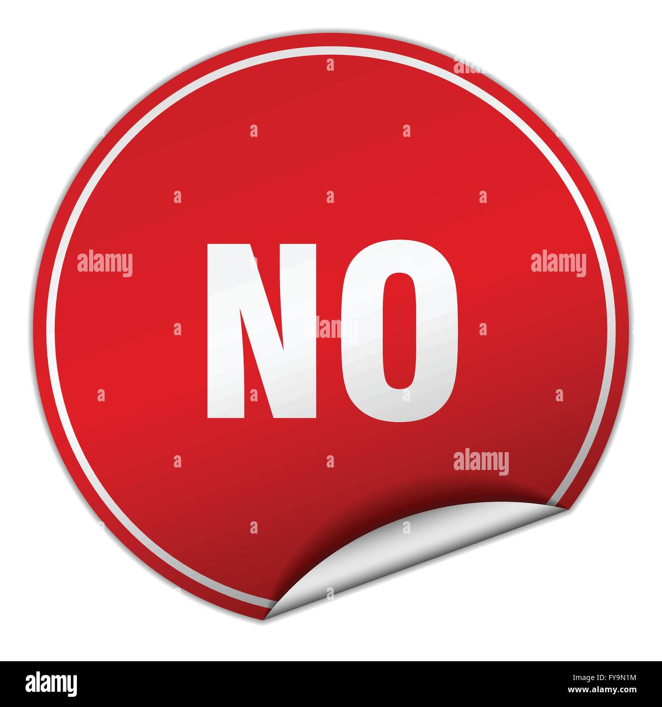 no round red sticker isolated on white Stock Vector Image & Art - Alamy