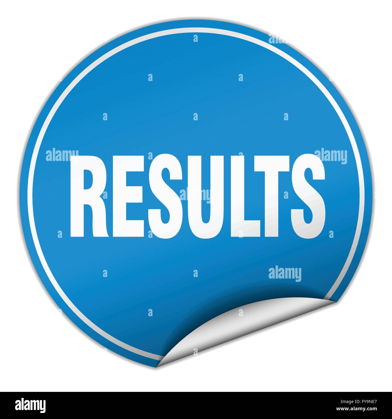 results round blue sticker isolated on white Stock Vector Image & Art ...