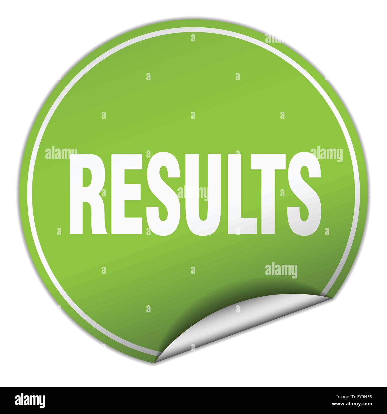 results round green sticker isolated on white Stock Vector Image & Art ...