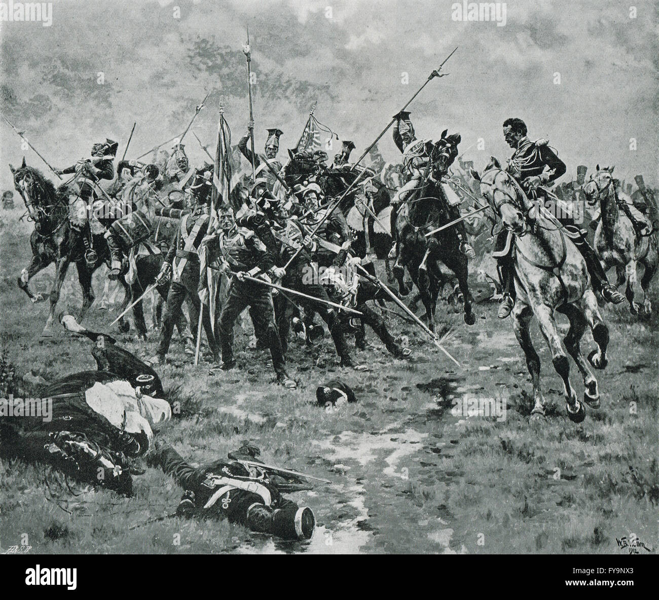 he Flag, Battle of Albuera, May 16 1811 Stock Photo - Alamy