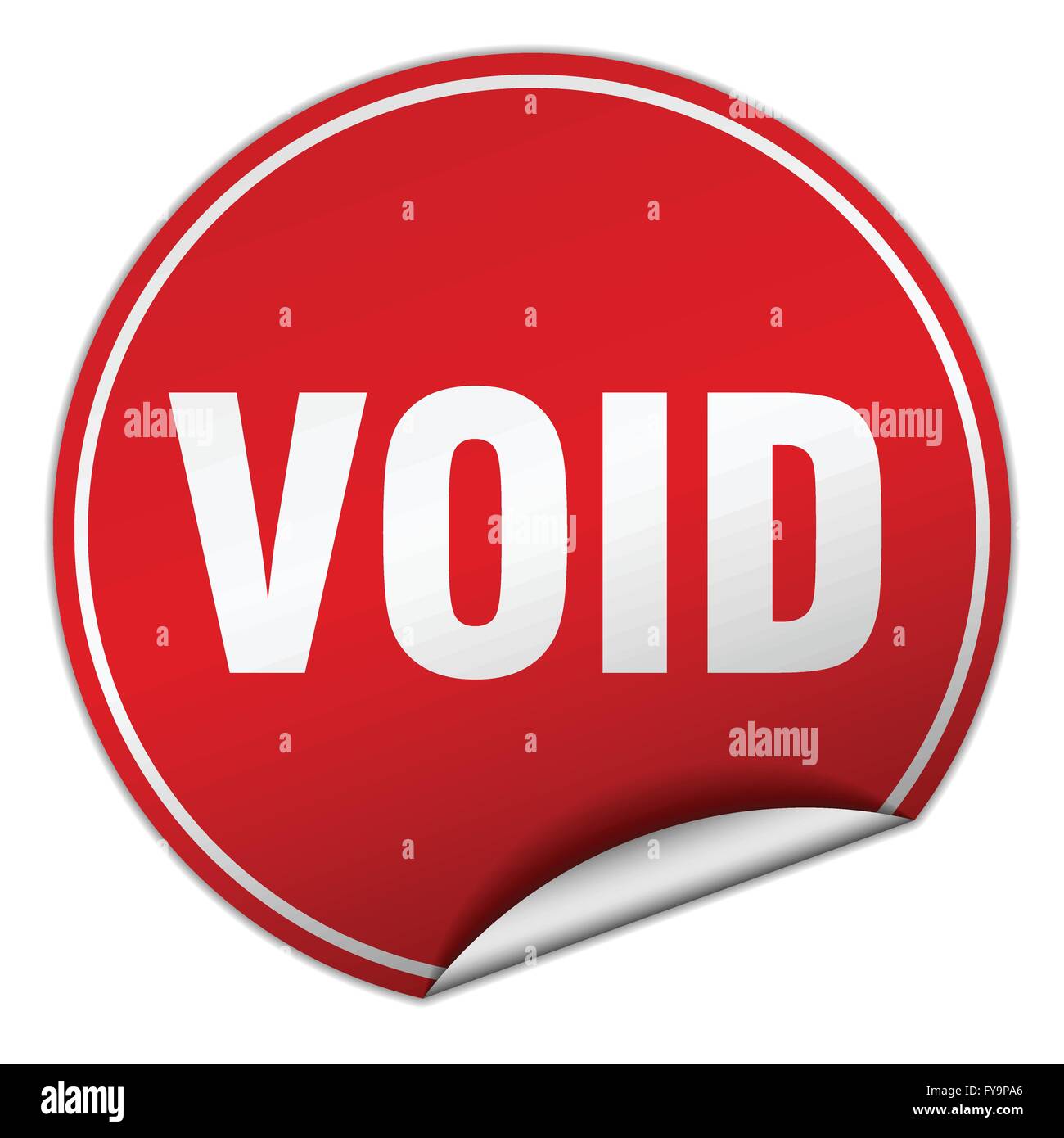void round red sticker isolated on white Stock Vector Image & Art - Alamy