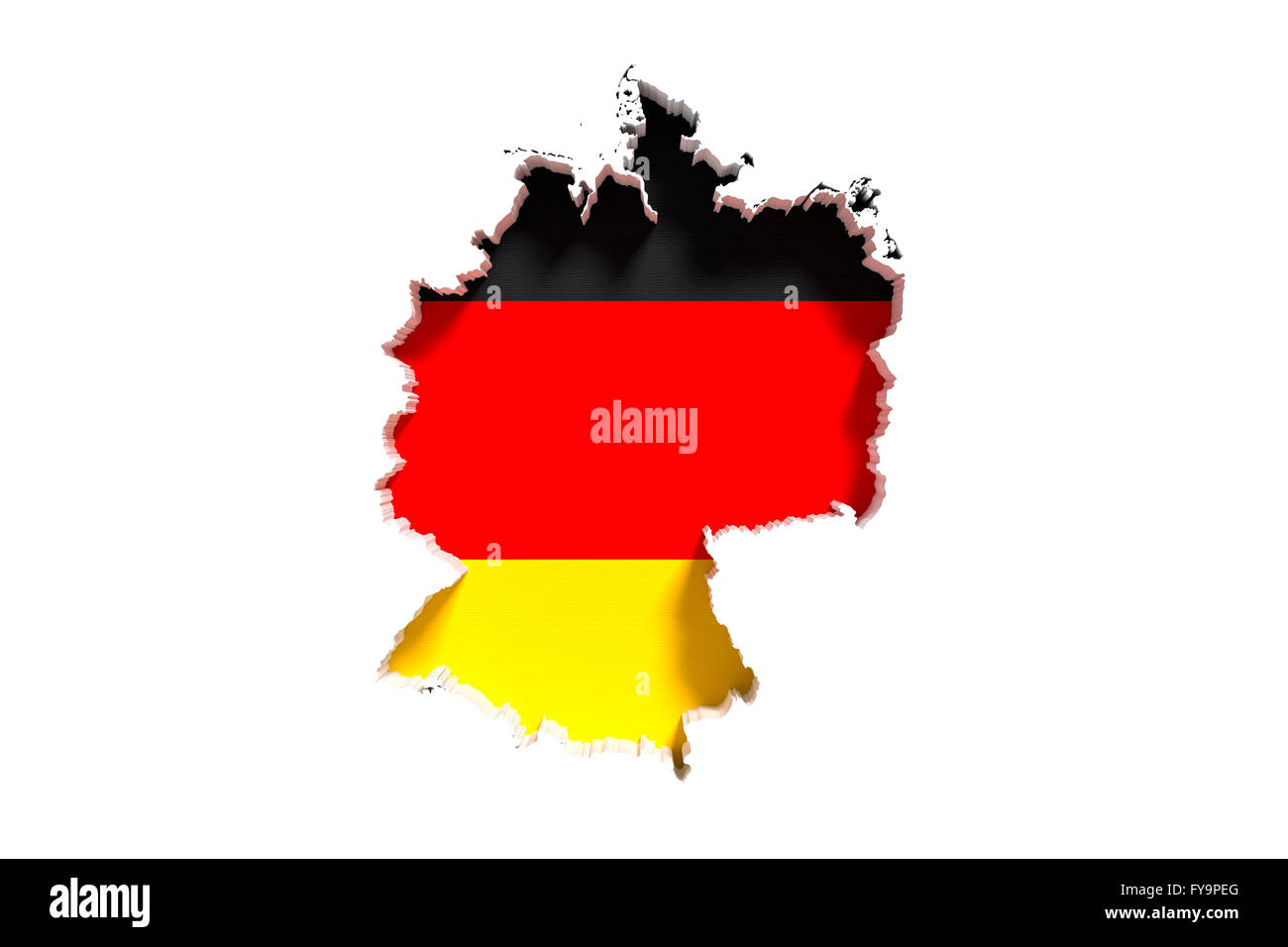 Germany by volume Cut Out Stock Images & Pictures - Alamy