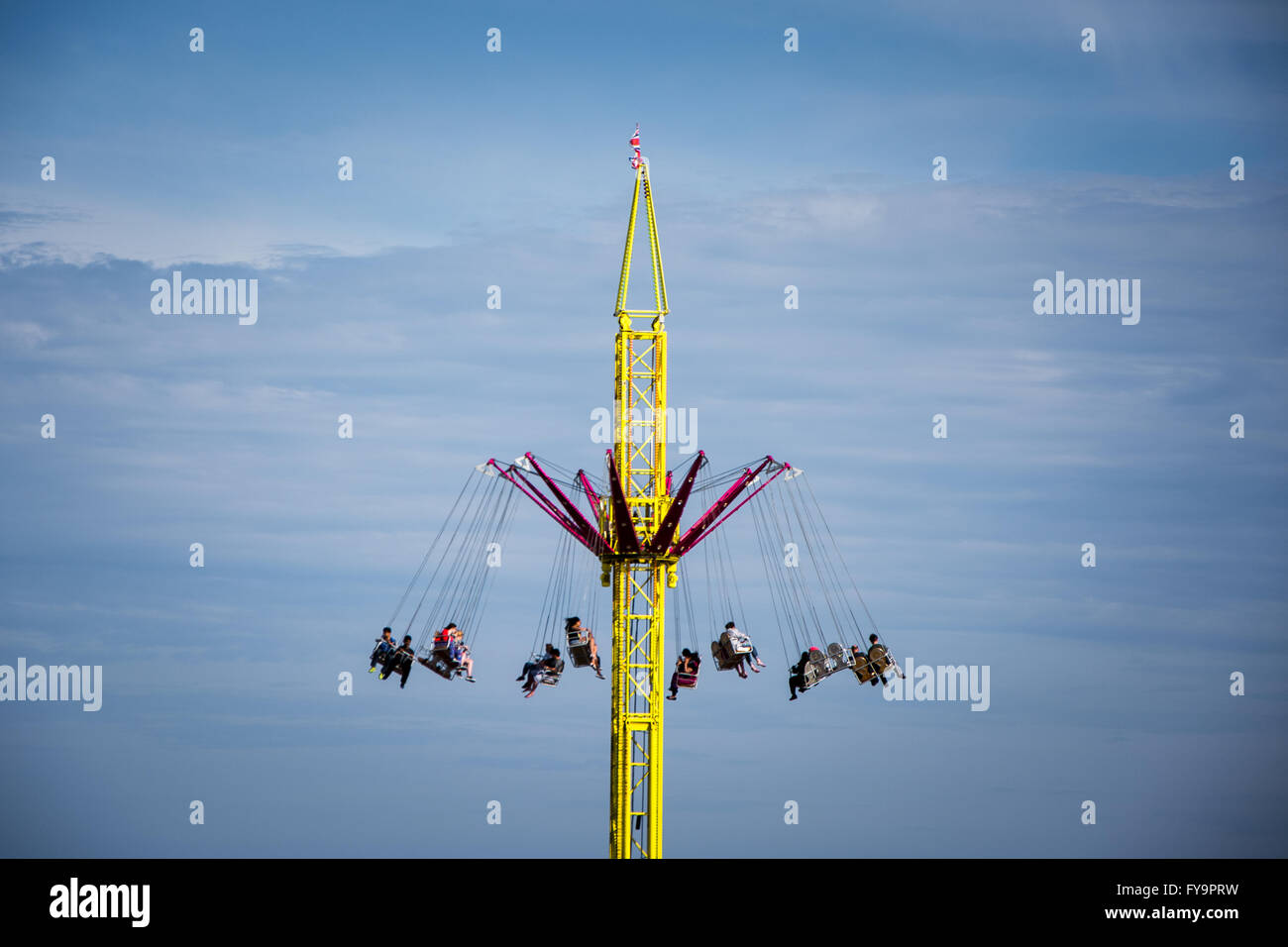 Amusement park ride in Clacton-on-Sea, Essex, England Stock Photo - Alamy