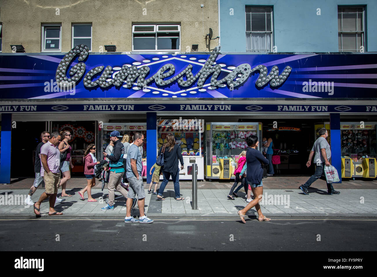 Family arcade in Clacton-on-Sea, Essex, England Stock Photo - Alamy