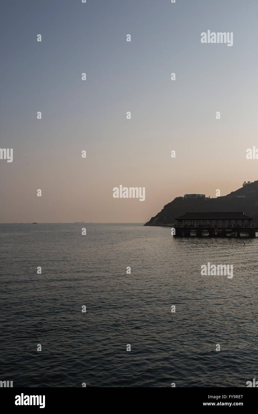 Sunset from the Stanley promenade - Hong Kong Island Stock Photo - Alamy