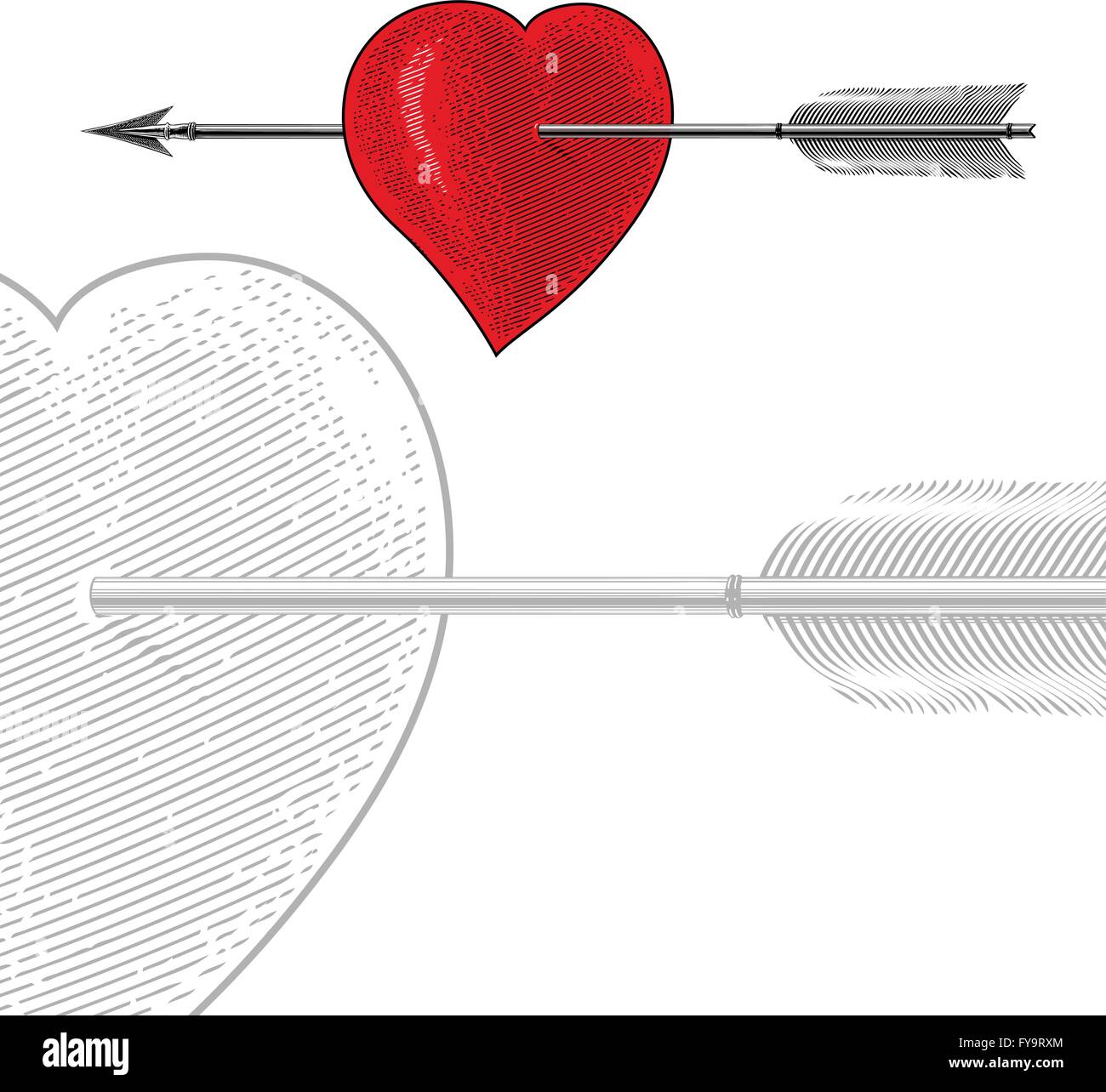 Heart arrow symbol hi-res stock photography and images - Alamy