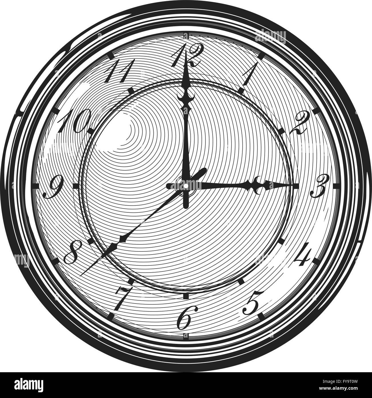 Hand clock icon in Stock Vector Images - Alamy