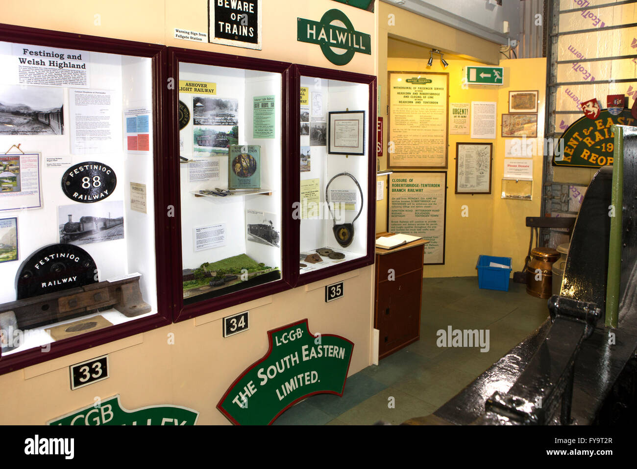 UK, Kent, Tenterden, Colonel Stephens Railway Museum, Light Railways ...