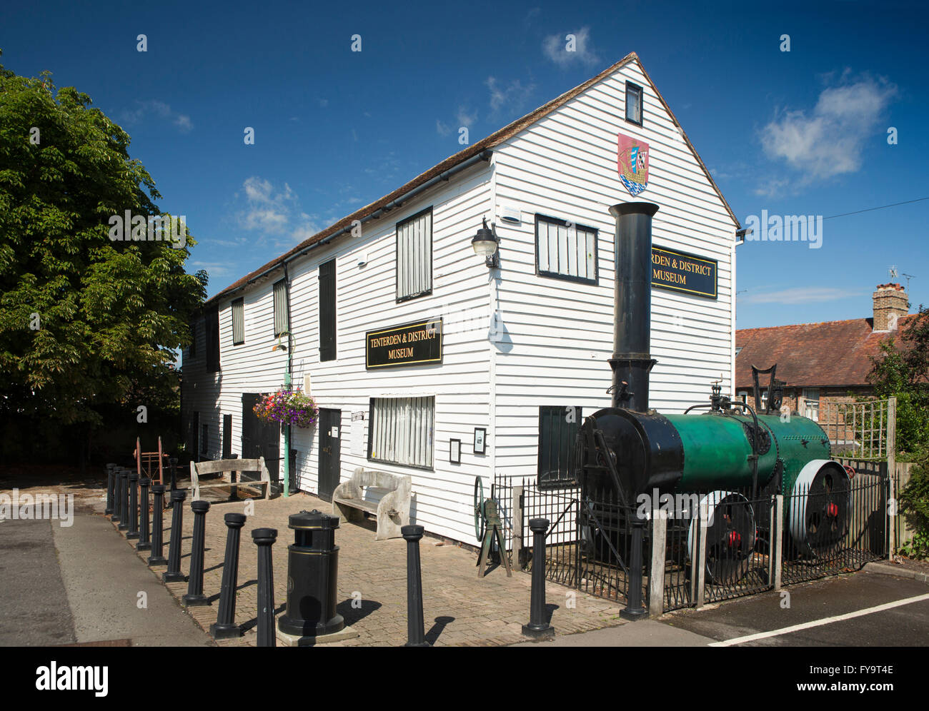 UK, Kent, Tenterden, Station Road, Tenterden & District Museum with ...