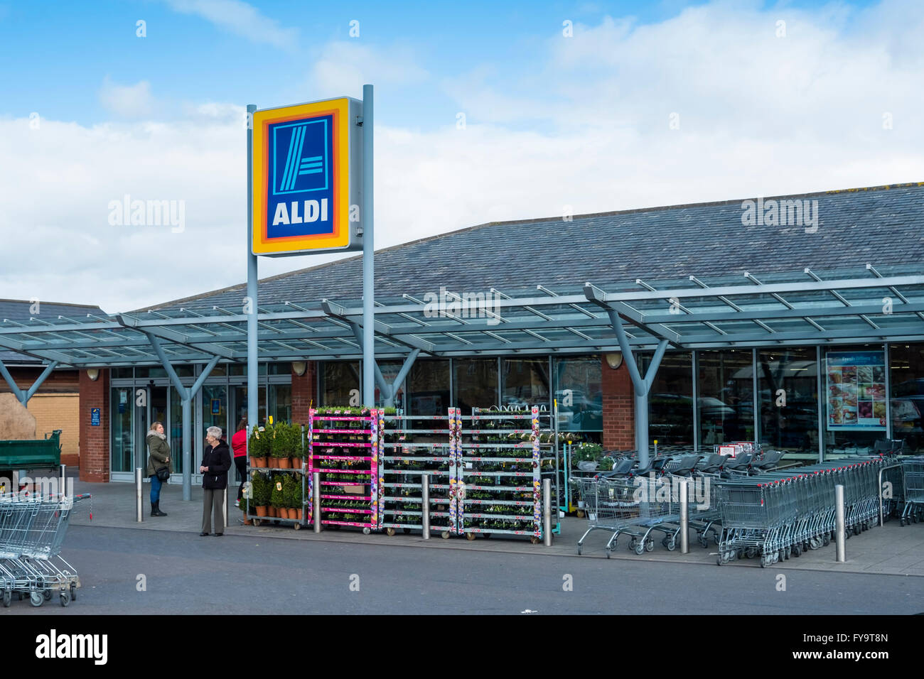 Aldi supermarket Bradley Stoke Stock Photo - Alamy