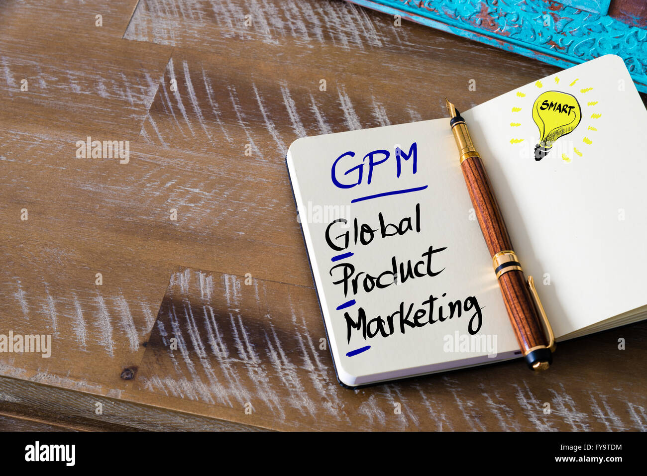 Conceptual Business Acronym GPM Global Product Marketing. Retro effect ...