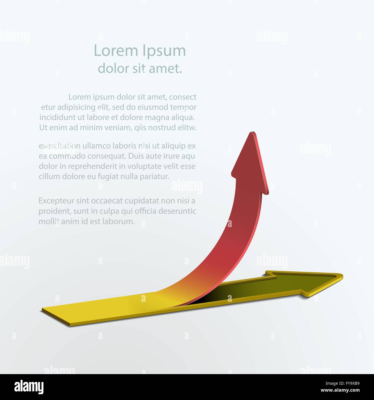 3D vector illustration of Business Moving up , growth infographic ...