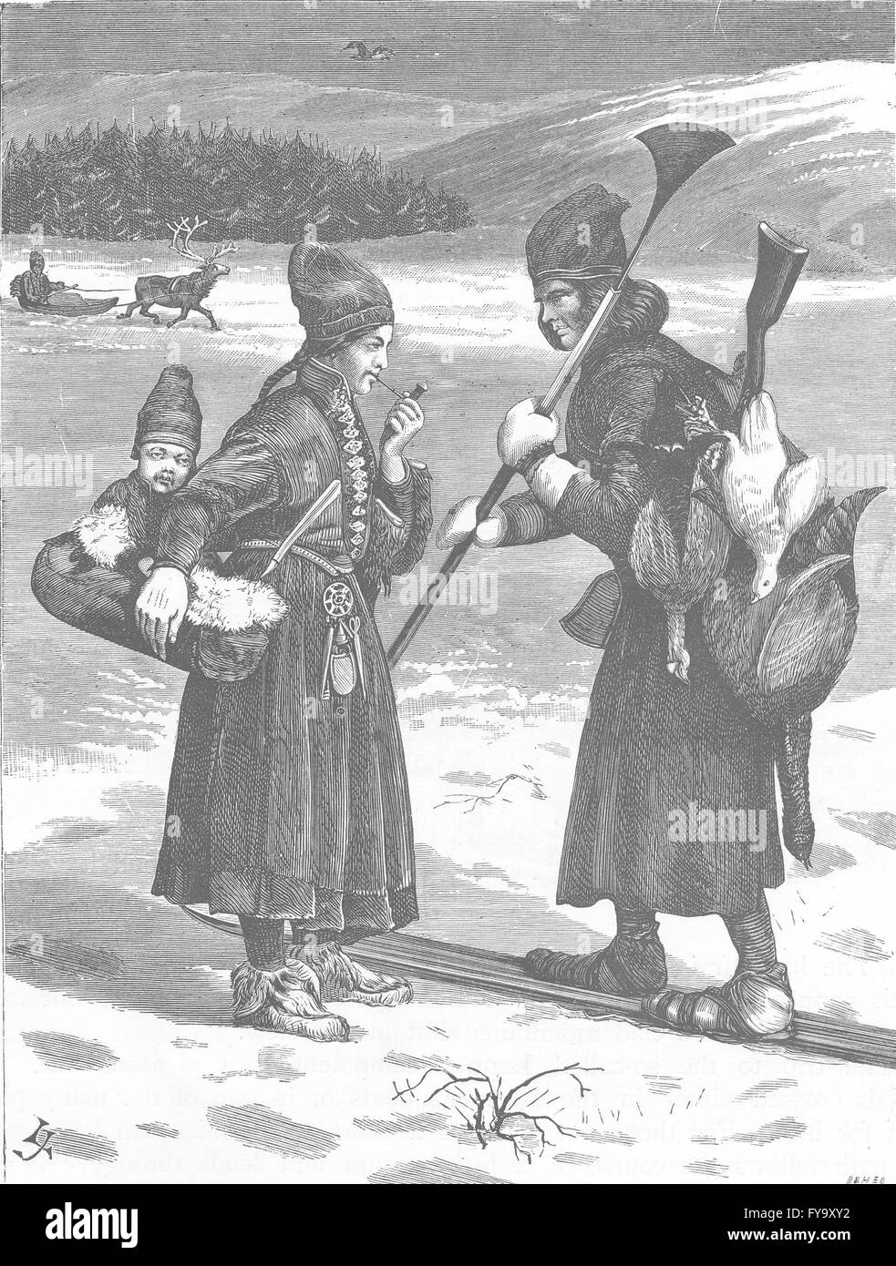 Laplanders hi-res stock photography and images - Alamy