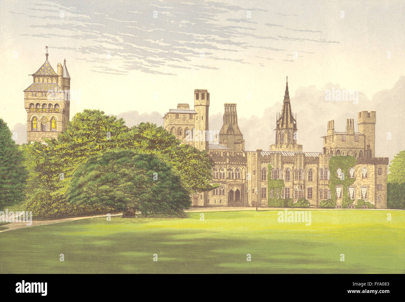 CARDIFF CASTLE, Cardiff, Glamorganshire (Marquis of Bute), antique ...