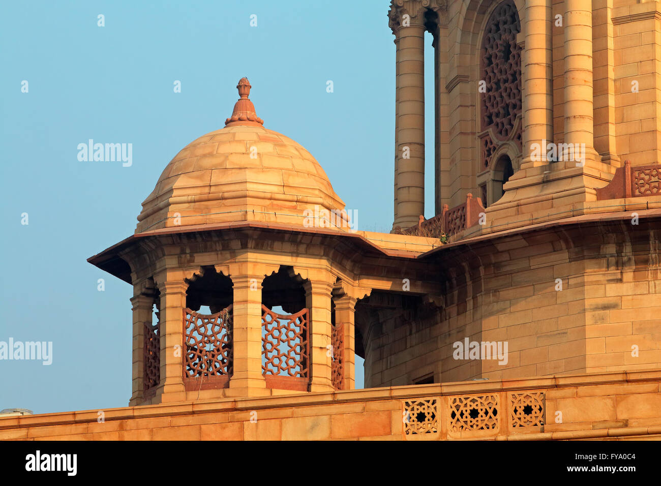 Architectural detail of the Rashtrapati Bhavan - president estate ...