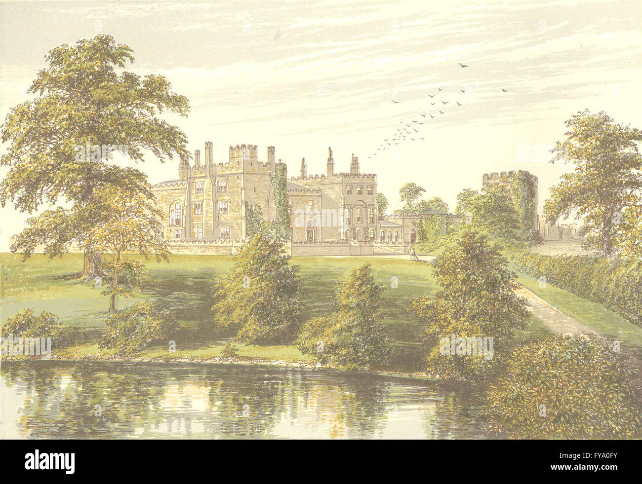 RIPLEY CASTLE, Knaresborough, Yorkshire (Ingilby, Baronet), antique ...