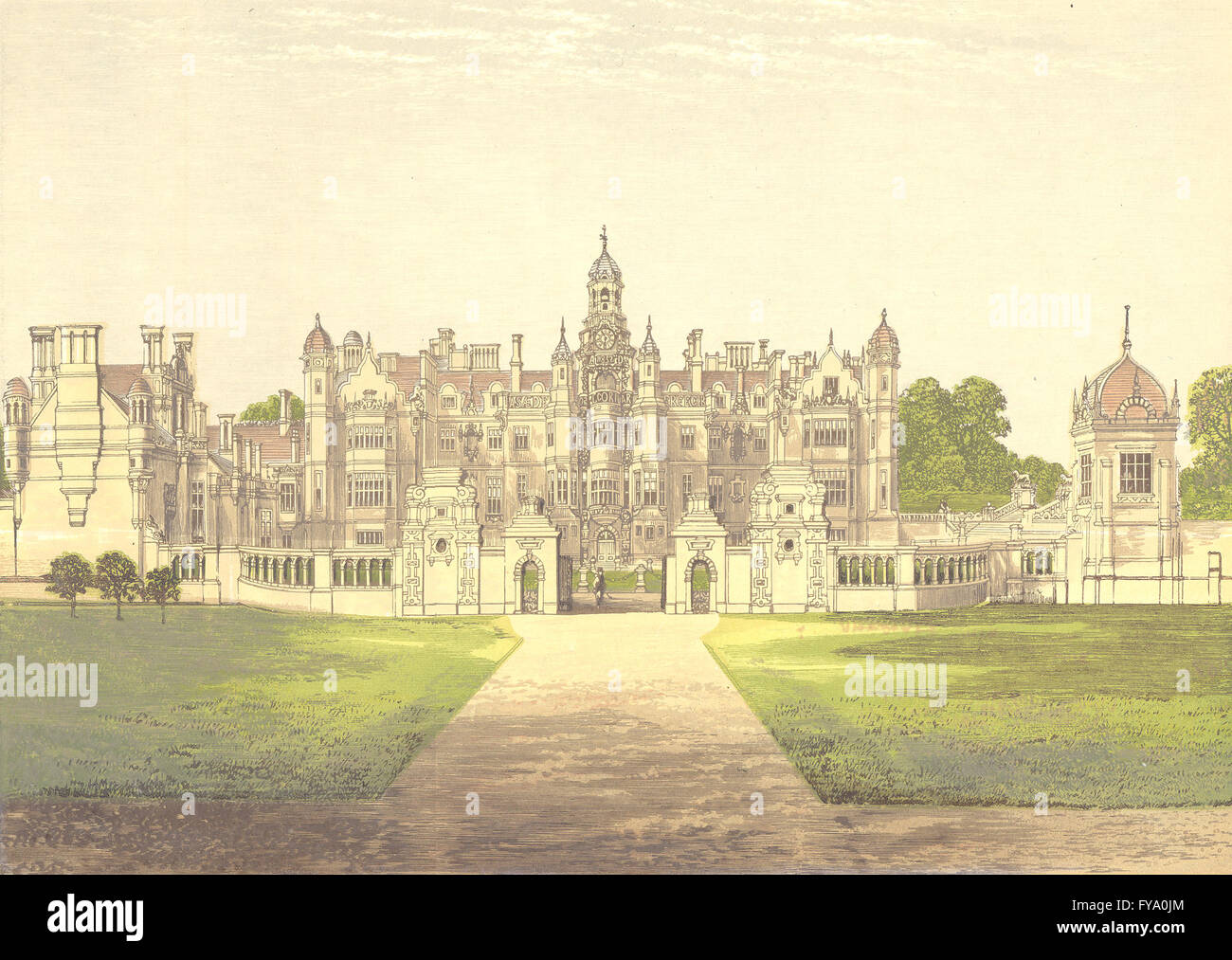 Harlaxton manor hi-res stock photography and images - Alamy