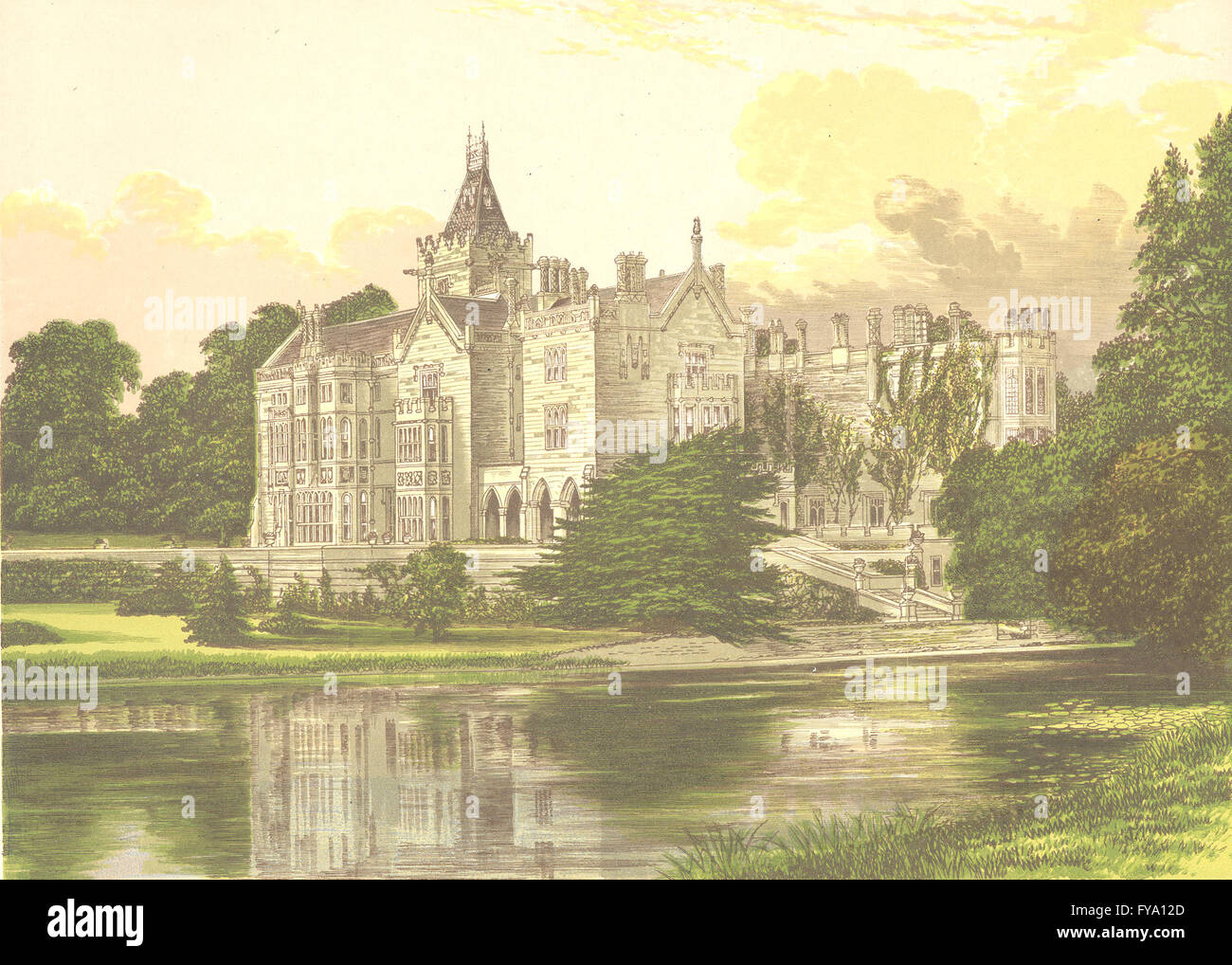ADARE MANOR, Adare, County Limerick, Ireland (Earl of Dunraven), print ...