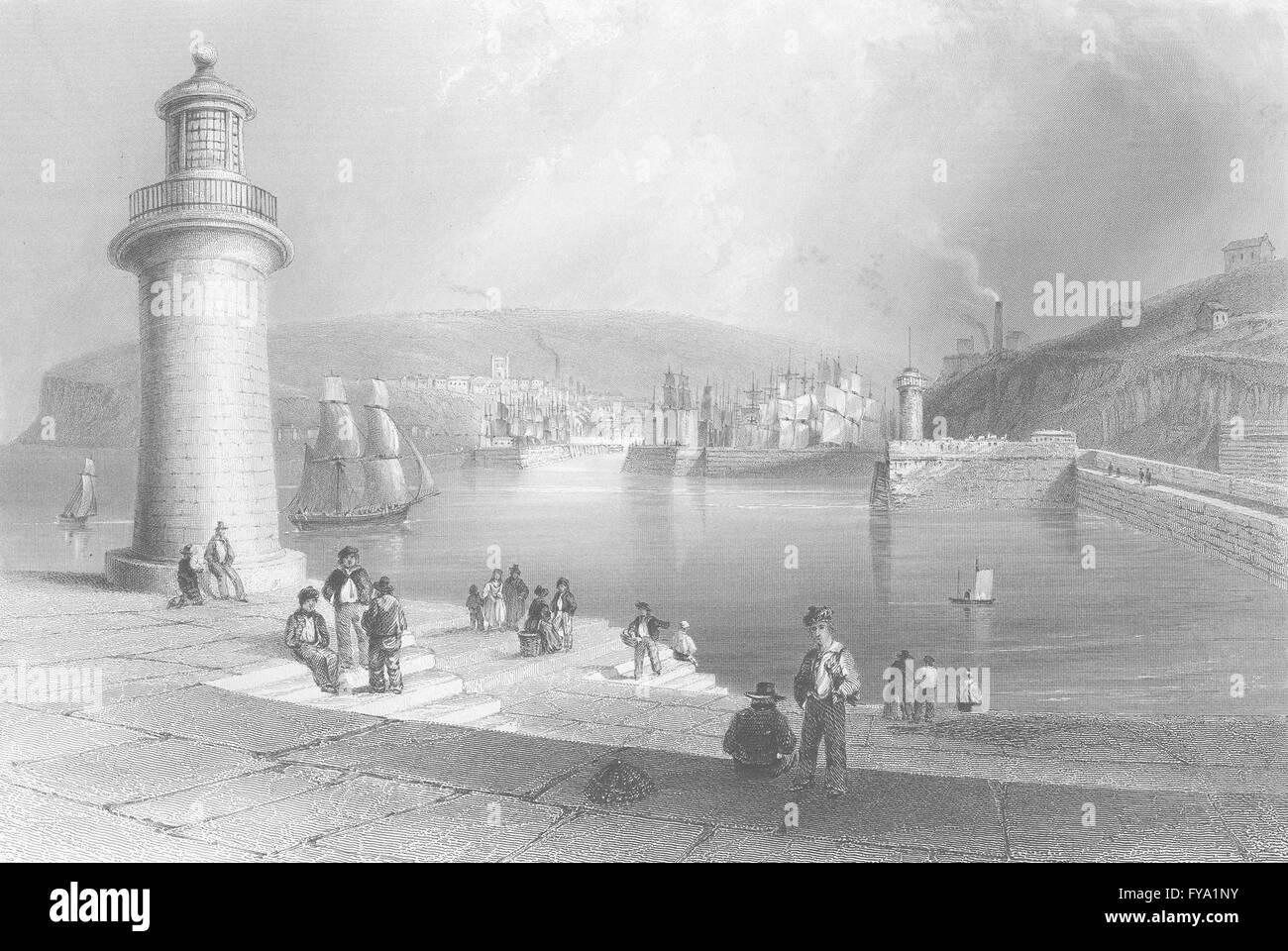 Whitehaven harbour Black and White Stock Photos & Images - Alamy