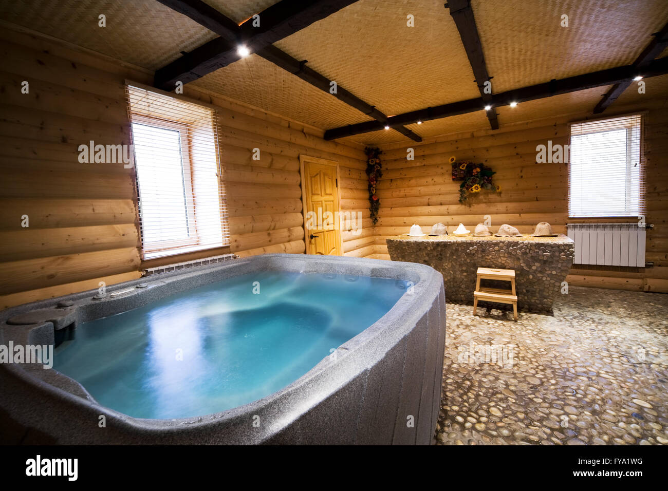 Water rocks sauna hi-res stock photography and images - Alamy