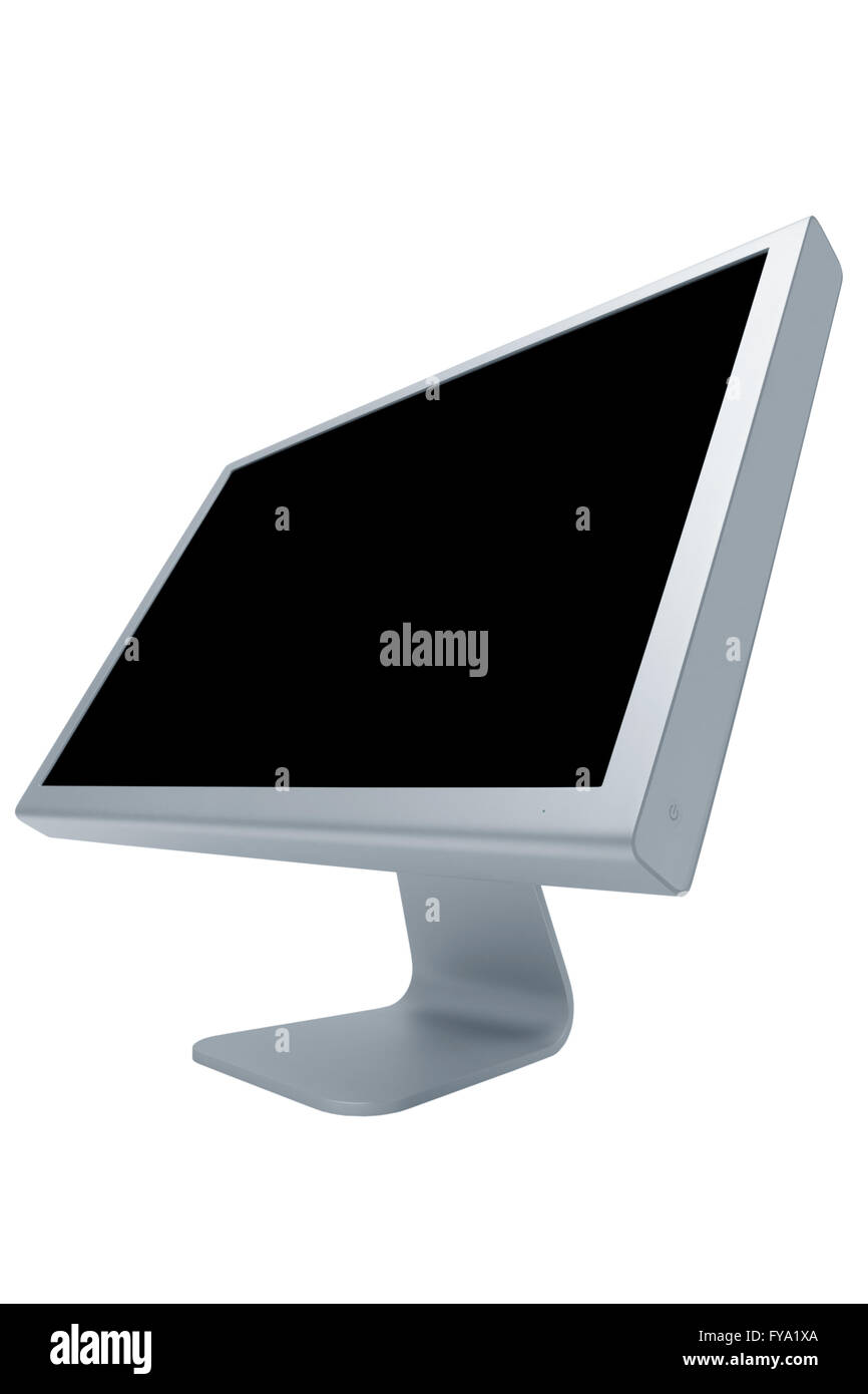 The modern and thin monitor on a white background Stock Photo - Alamy