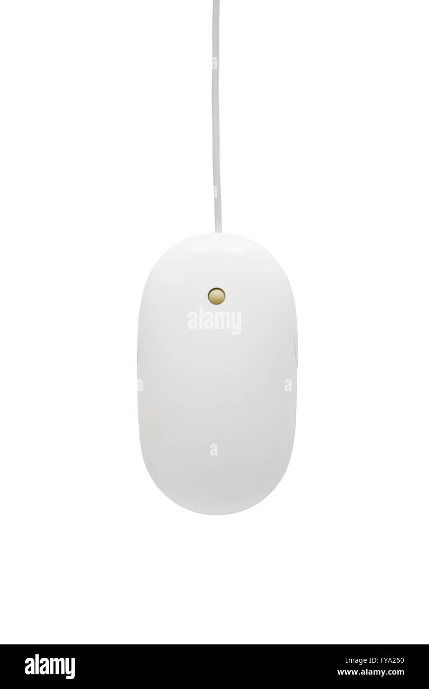 The mouse with a wheel on a white background Stock Photo - Alamy