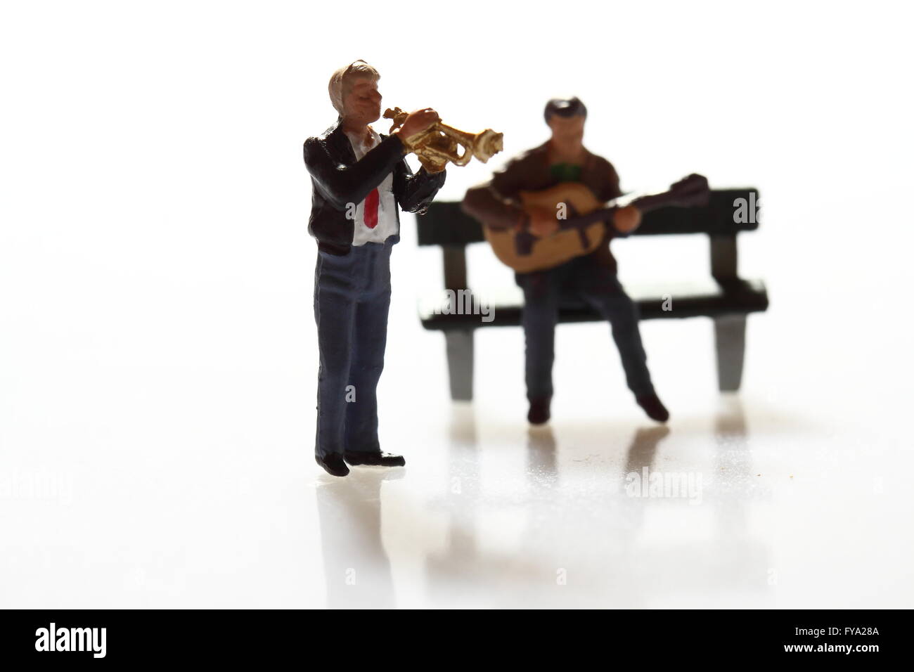 miniature model musicians Stock Photo - Alamy