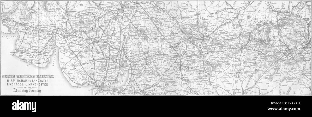 Map of manchester and liverpool hi-res stock photography and images - Alamy