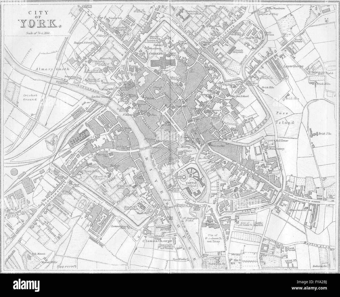 City of york england Black and White Stock Photos & Images - Alamy