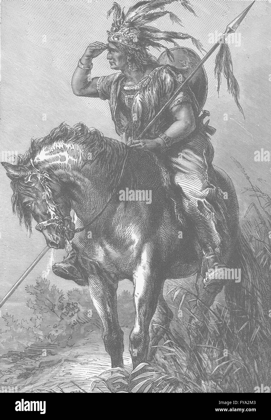 The plains indian Black and White Stock Photos & Images - Alamy