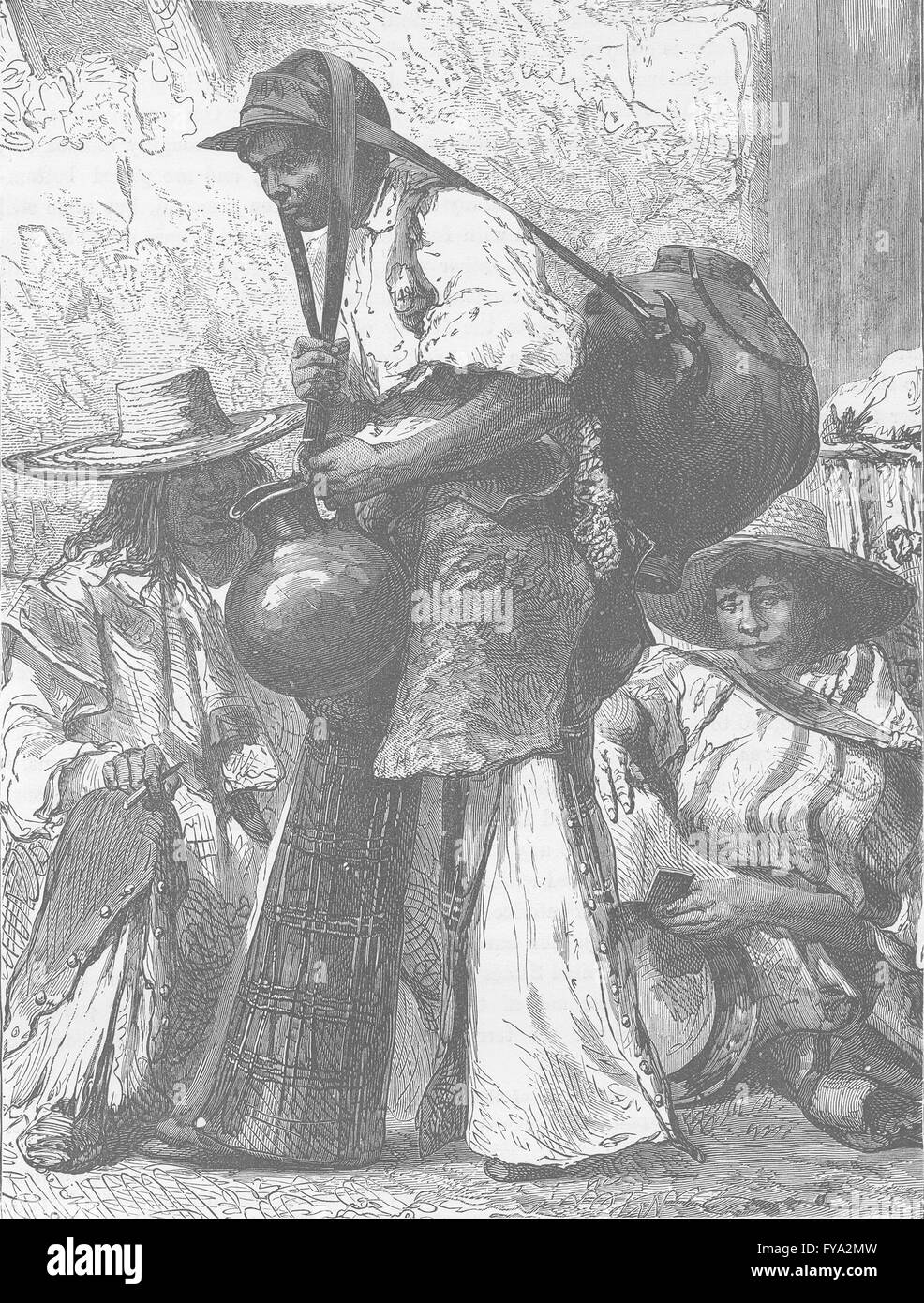 MEXICO: Village Indians, from Northern Mexico (water carriers) , print ...