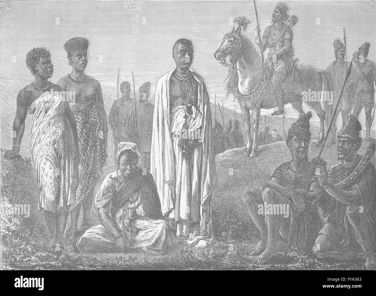 LIBERIA: Typical tribes of the North-West Coast of Africa, antique ...