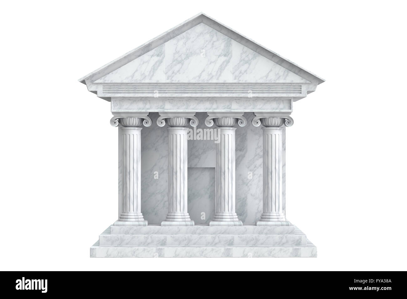 Ancient Colonnade Building, 3D rendering Stock Photo - Alamy