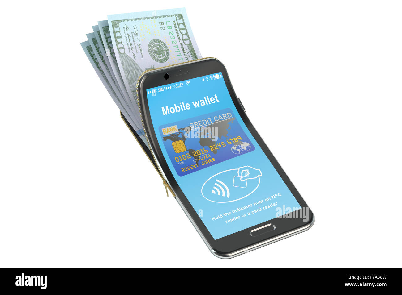 Mobile money Cut Out Stock Images & Pictures - Alamy