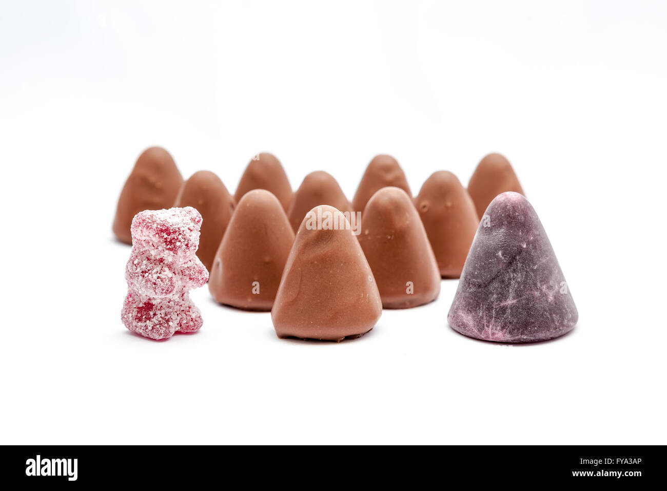 Pyramid shape cuberdons tasty candy hi-res stock photography and images ...