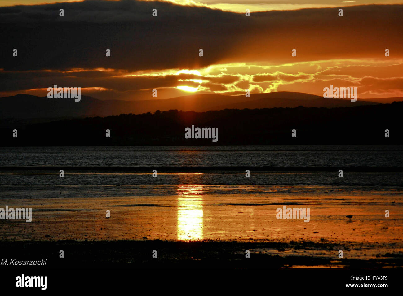 sunset in Scotland Stock Photo - Alamy