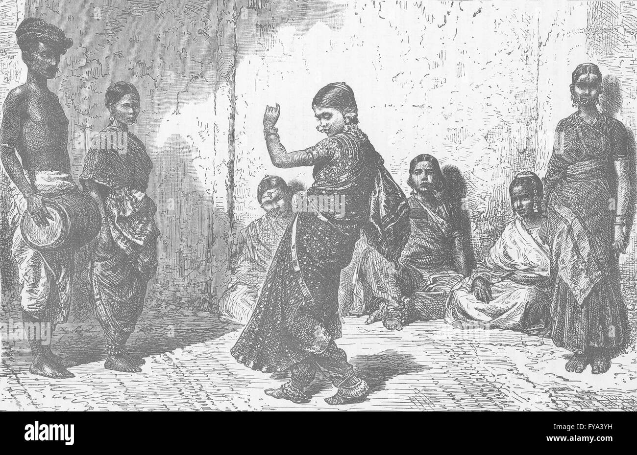 Nautch dance hi-res stock photography and images - Alamy