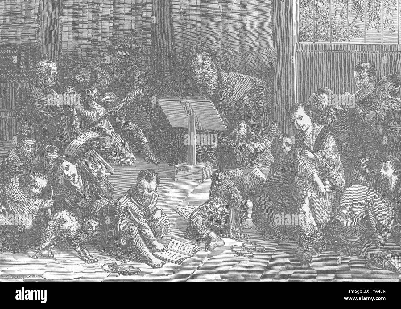 JAPAN: Japanese school, antique print 1892 Stock Photo - Alamy