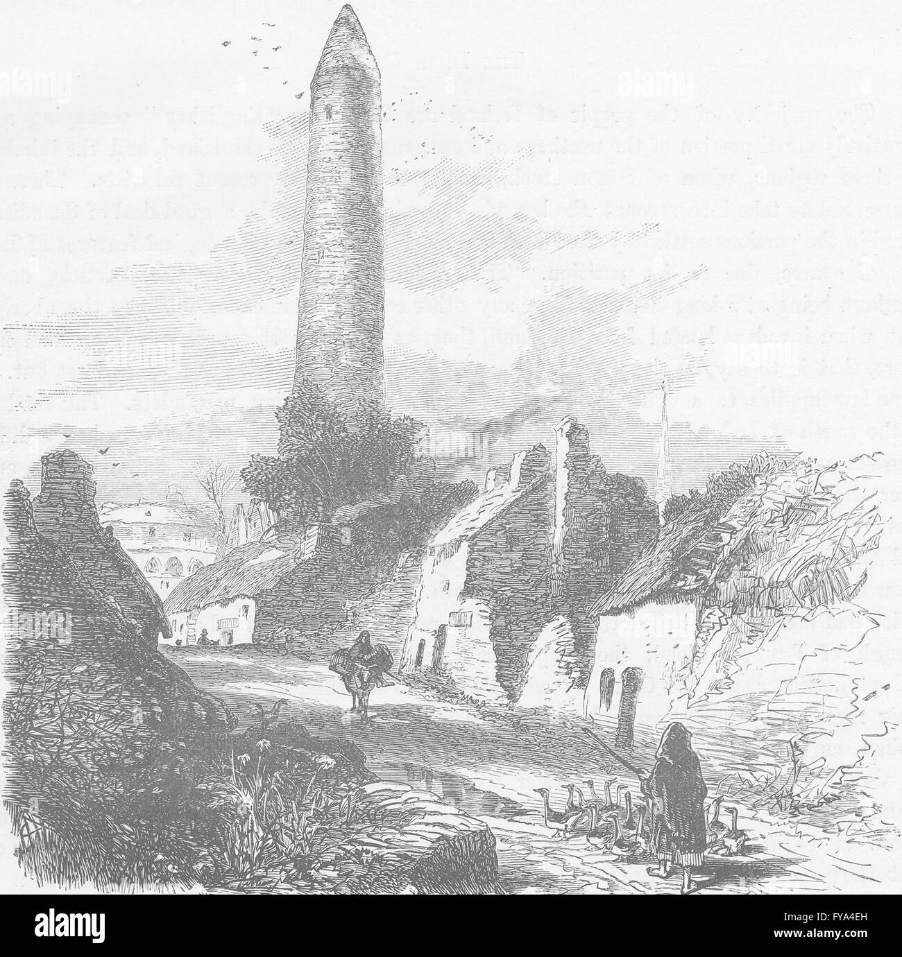 Killala round tower hi-res stock photography and images - Alamy