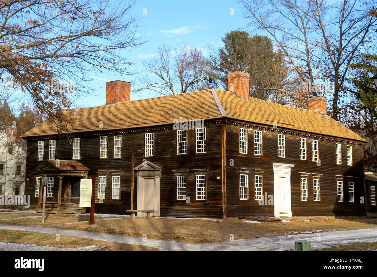 Frary House and Barnard Tavern, Historic Deerfield Stock Photo - Alamy