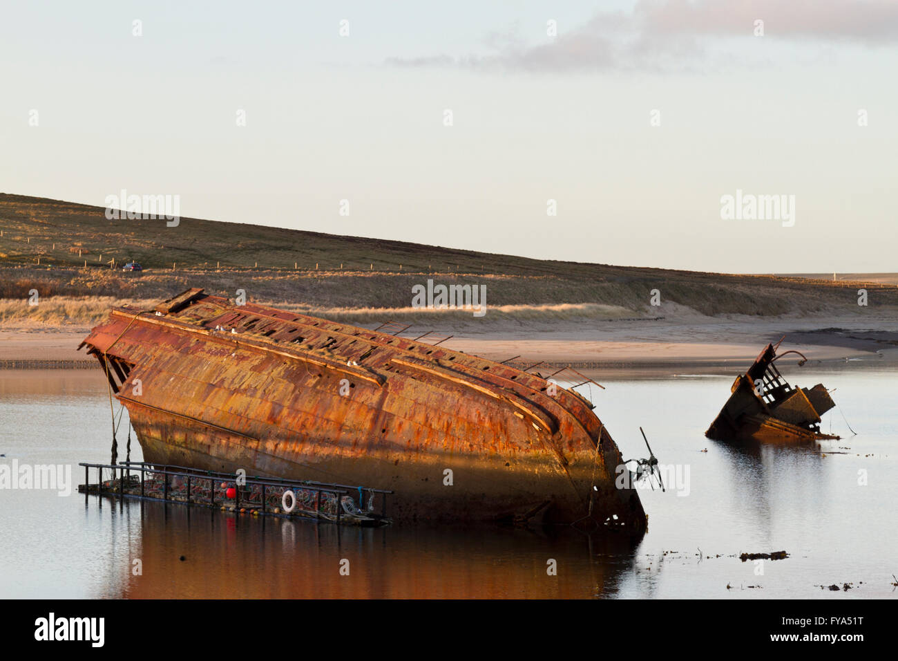 WW1 blockship Scapa Flow Stock Photo - Alamy