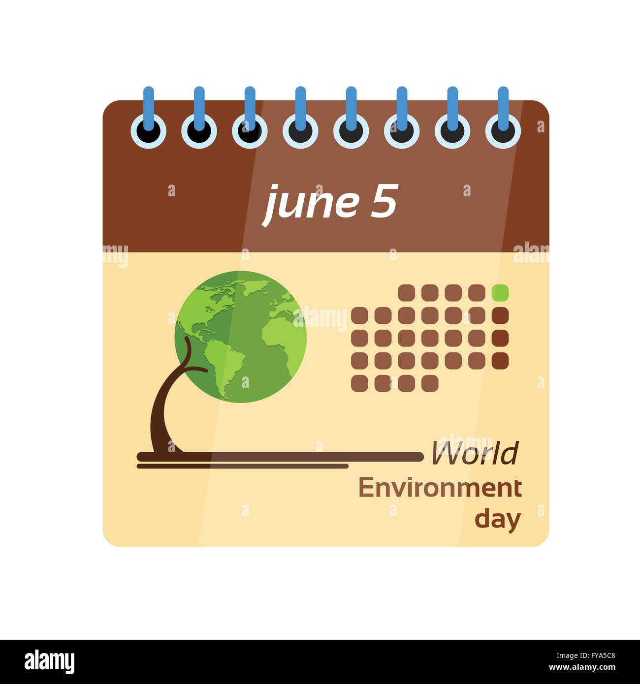 Environmental calendar Stock Vector Images - Alamy
