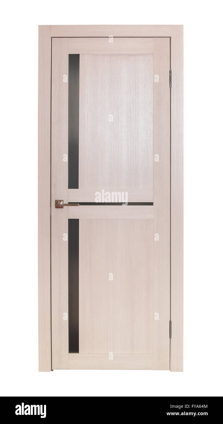 Beige room door isolated Stock Photo - Alamy