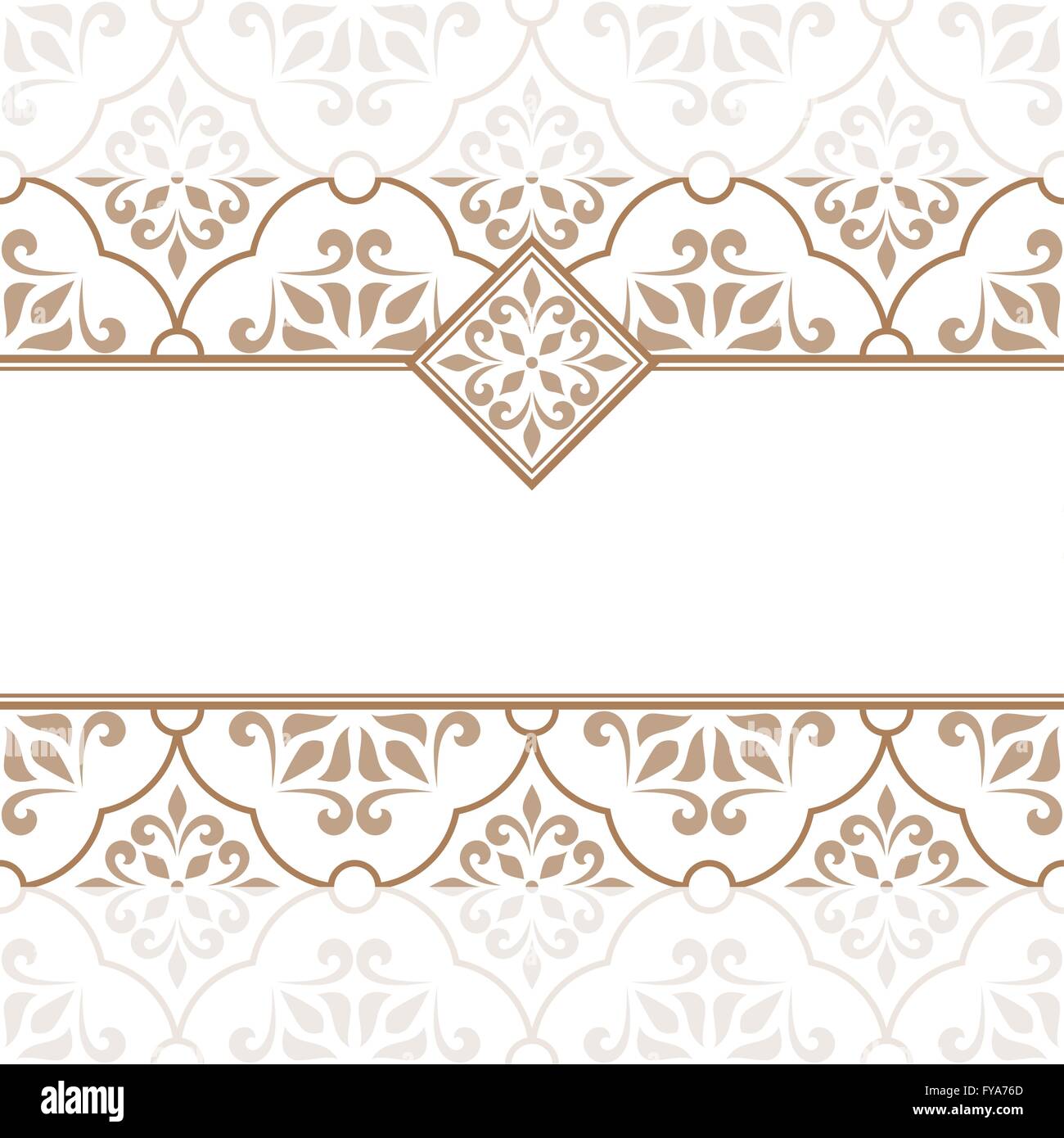 Ornate oriental invitation card Cut Out Stock Images & Pictures - Alamy