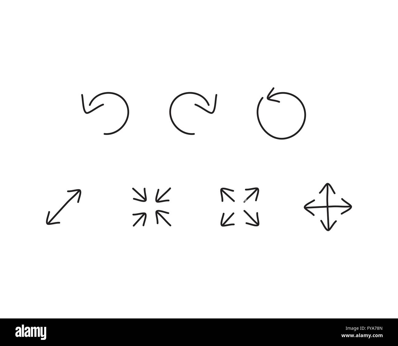 Arrows icons .Vector illustration Stock Vector Image & Art - Alamy