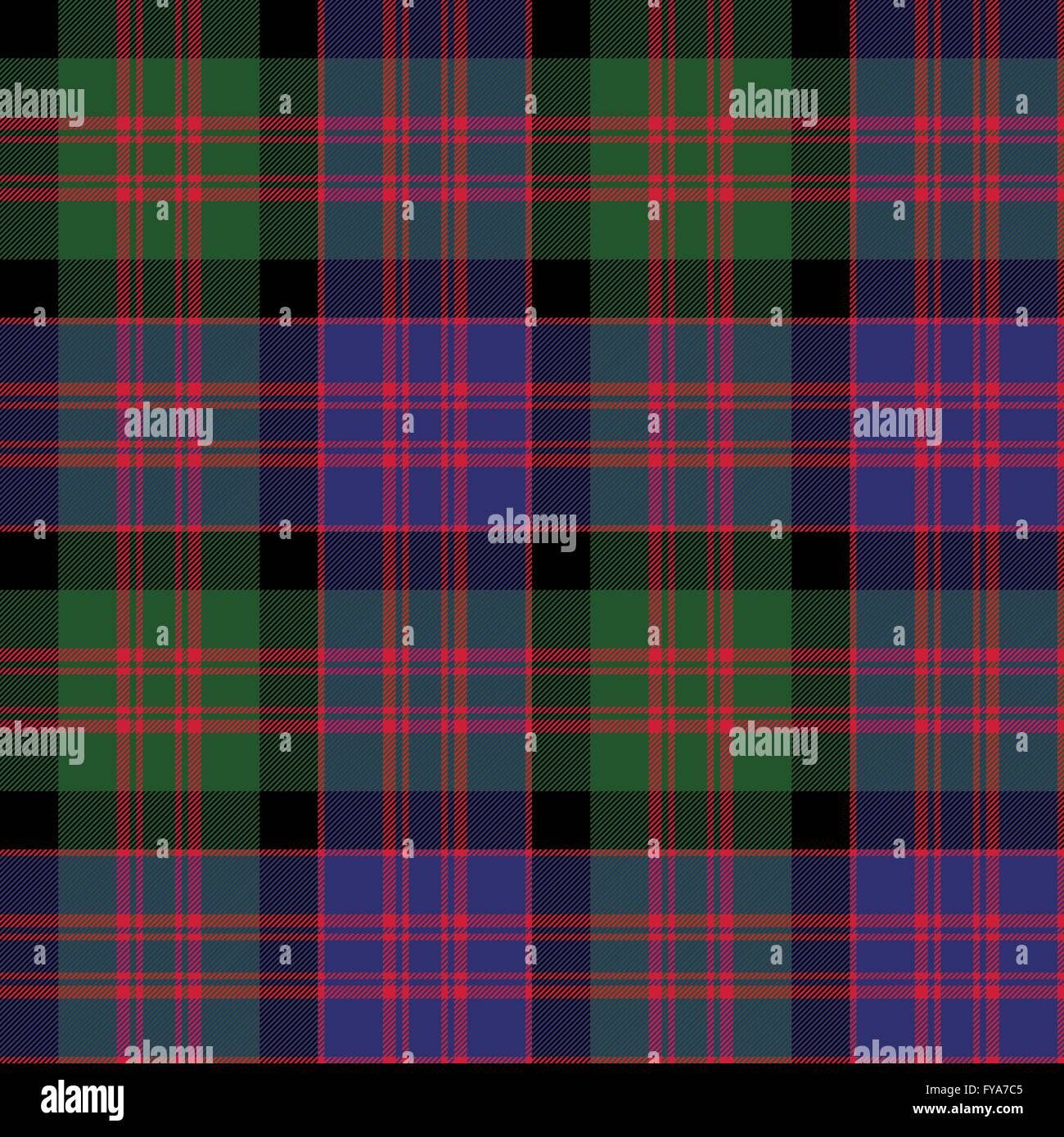 Macdonald tartan kilt fabric texture check seamless pattern.Vector ...