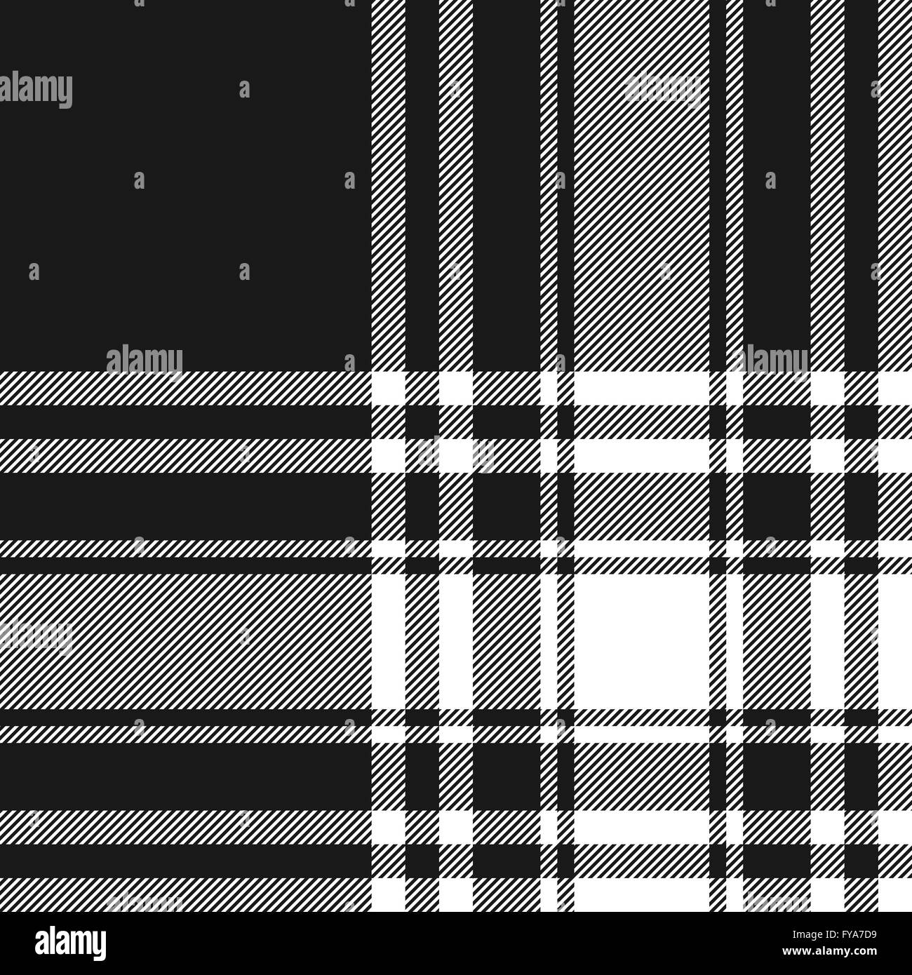 Menzies tartan black kilt fabric texture seamless pattern.Vector ...